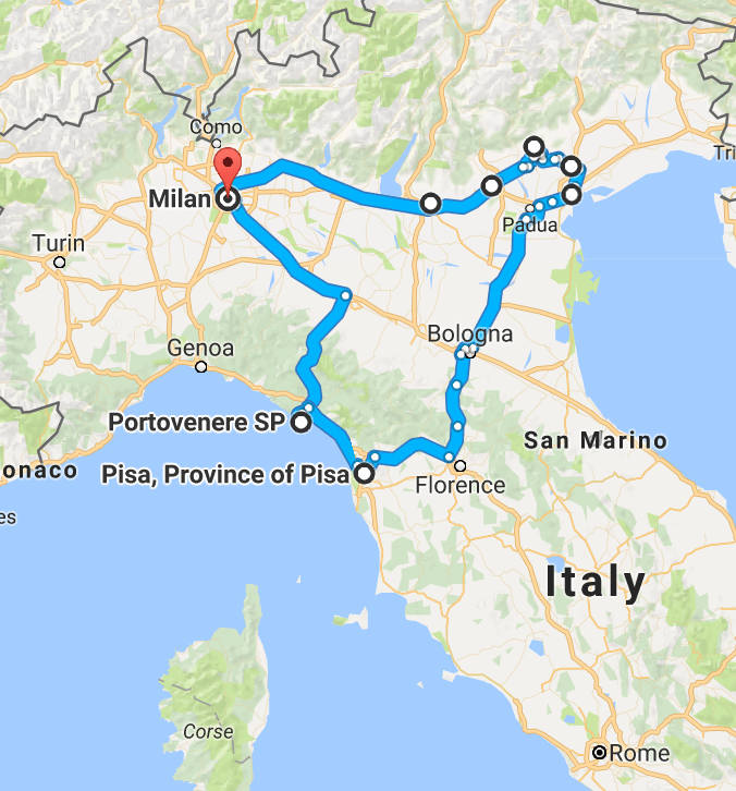 Mapa Turistico Norte De Italia Mapa Turistico Norte De Italia